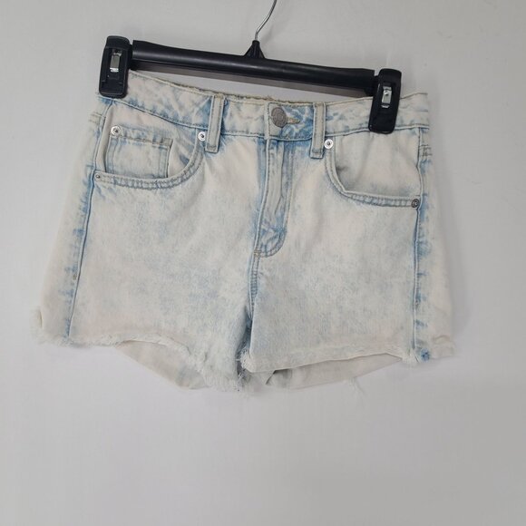 Garage | Shorts | Garage Womens Denim Shorts Blue Size Distressed Hem ...